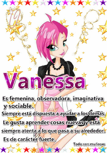 Imagenes, fantasia y color: NOMBRE "VANESSA" Y SU SIGNIFICADO