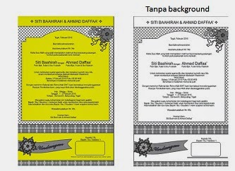Desain Undangan Simpel Kuning