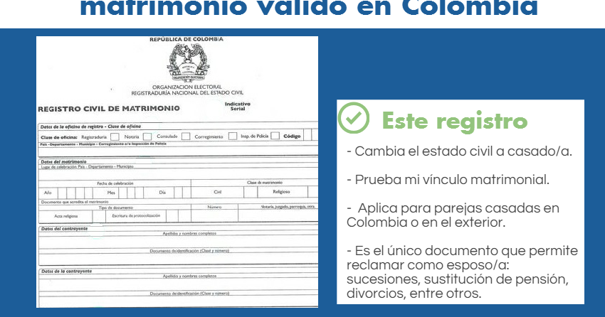 Colombia Diversa: ¿Cómo reconocer si su matrimonio está registrado en Colombia?