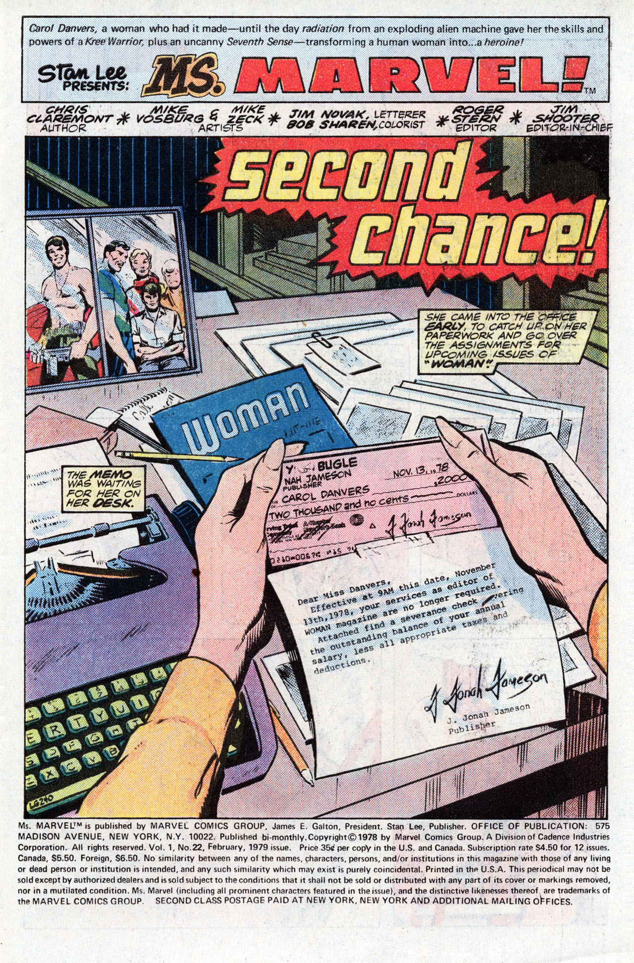 Read online Ms. Marvel (1977) comic - Issue #22