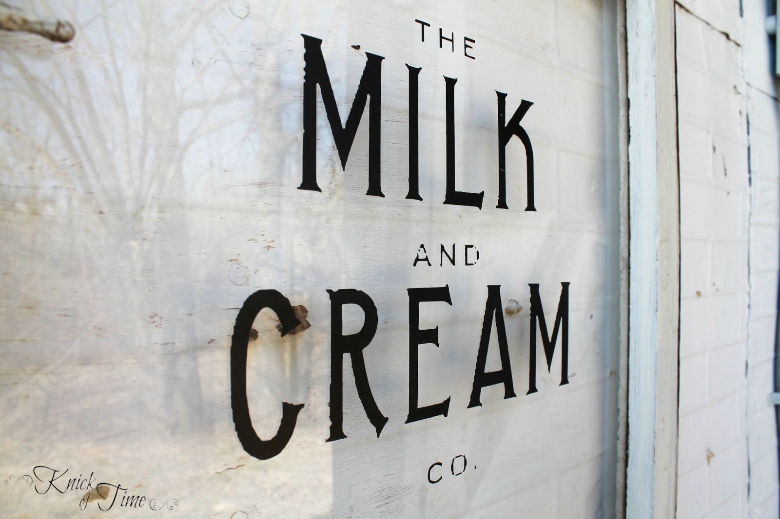 Milk and Cream Co. Sign - Knick of Time