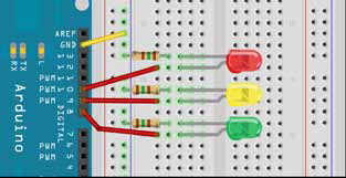 Arduino - Programa 03: Semáforo Com LED - Eletrônica de Garagem