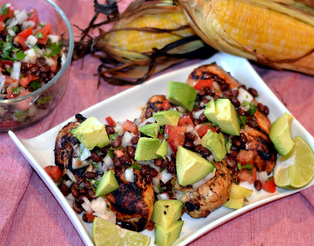 Mojito Lime Chicken with Black Bean Salsa