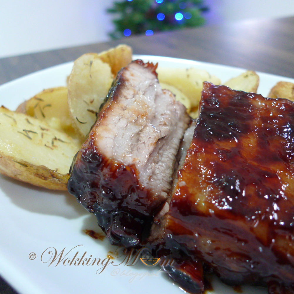 Let's get Wokking!: Oven Roasted Maltose Ribs烘烤麦芽糖排骨 | Singapore Food ...