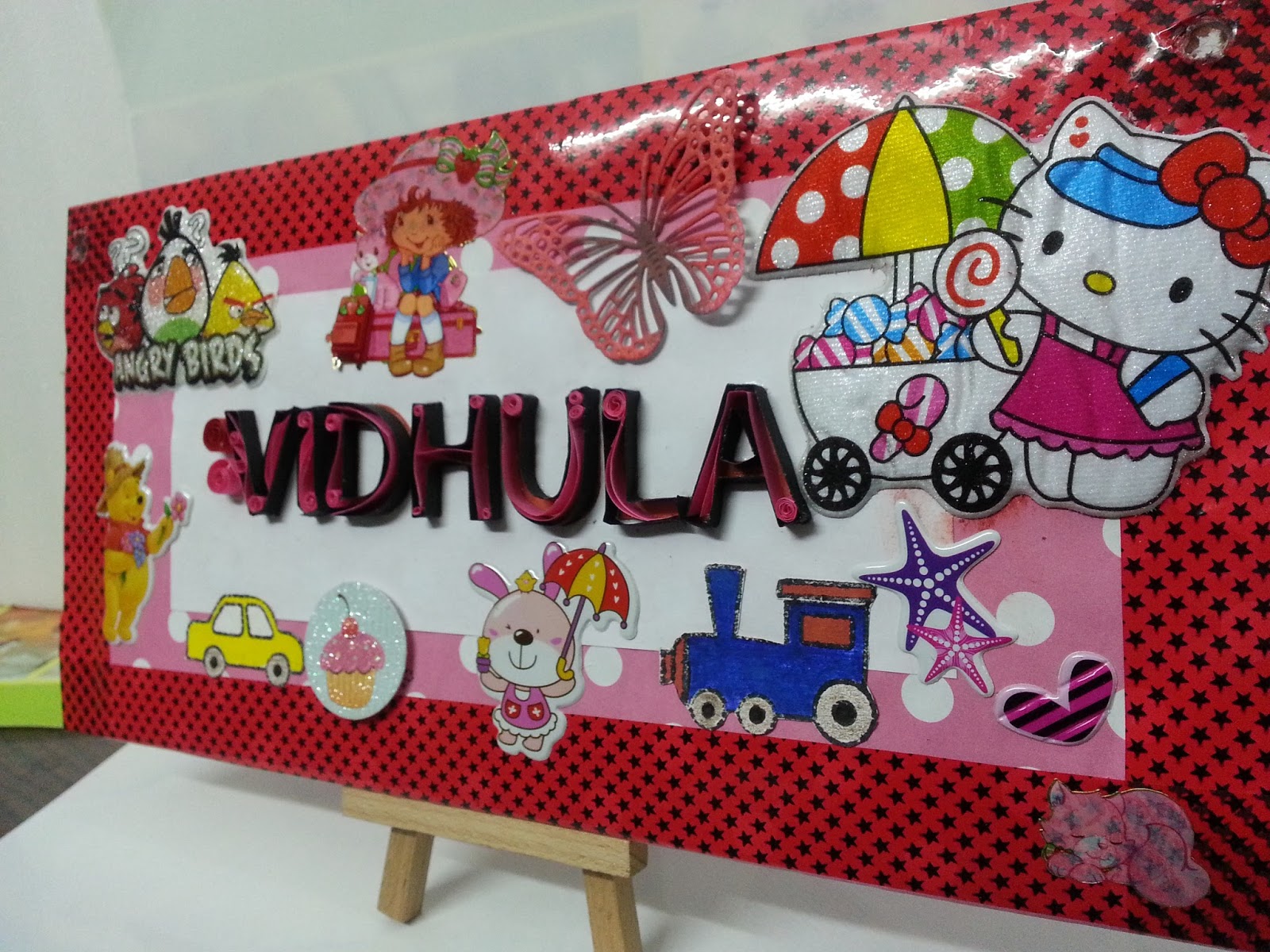 Vidhu Creations: Name Boards I created recently for our new Home!!!