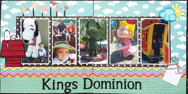 The Southern Wife: Kings Dominion Two Page Scrapbook Layout