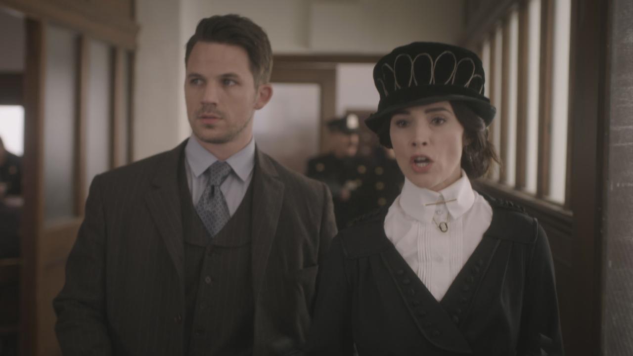 Connor is going through the wreckage that Denise and Wyatt brought back ...