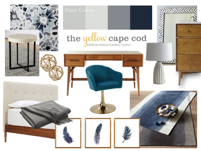 A Gorgeous Guest Room and Family Computer Area In One Small Space | The ...