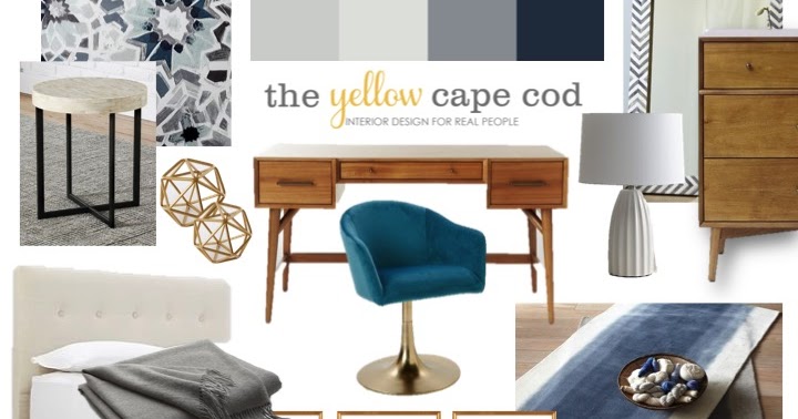 The Yellow Cape Cod: A Gorgeous Guest Room and Family Computer Area In ...