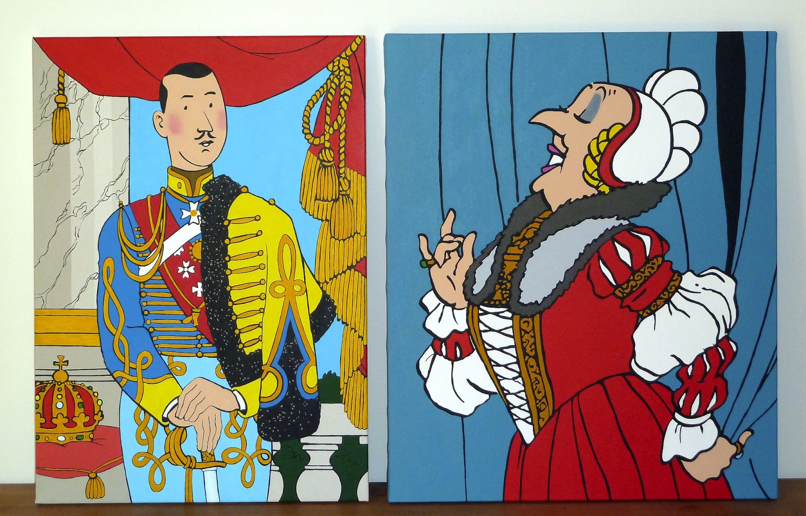 Les Toiles de Luc: Tintin - Portrait de Bianca CASTAFIORE, le Rossignol ...