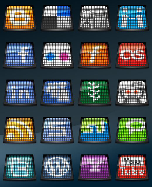 OLED Social Media Icon Set - New PSD Files | Best PSD Files | Premium ...