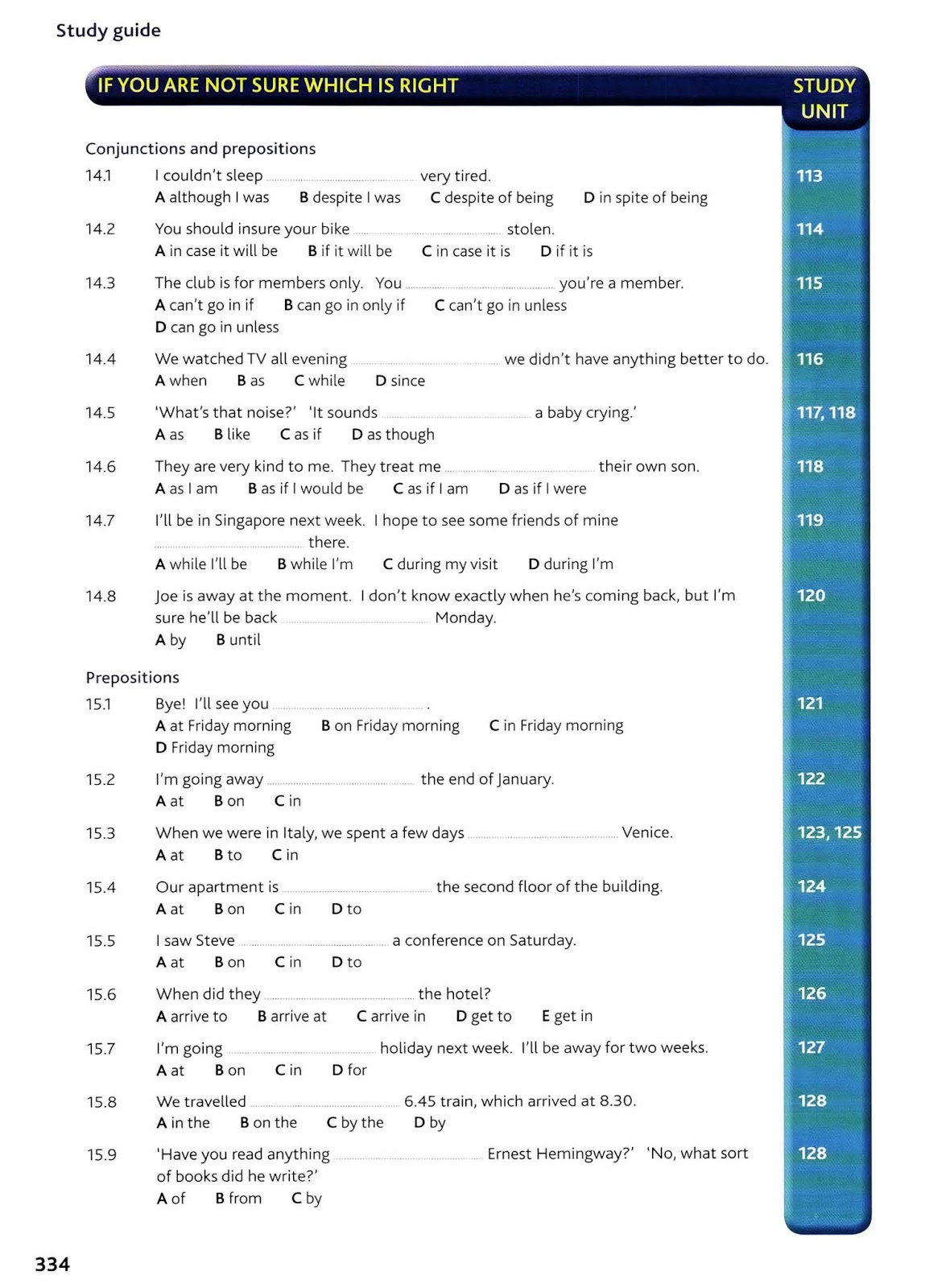 Study guide - English Grammar in Use