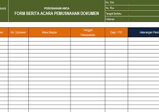 contoh format dokumen iso - casinirogue
