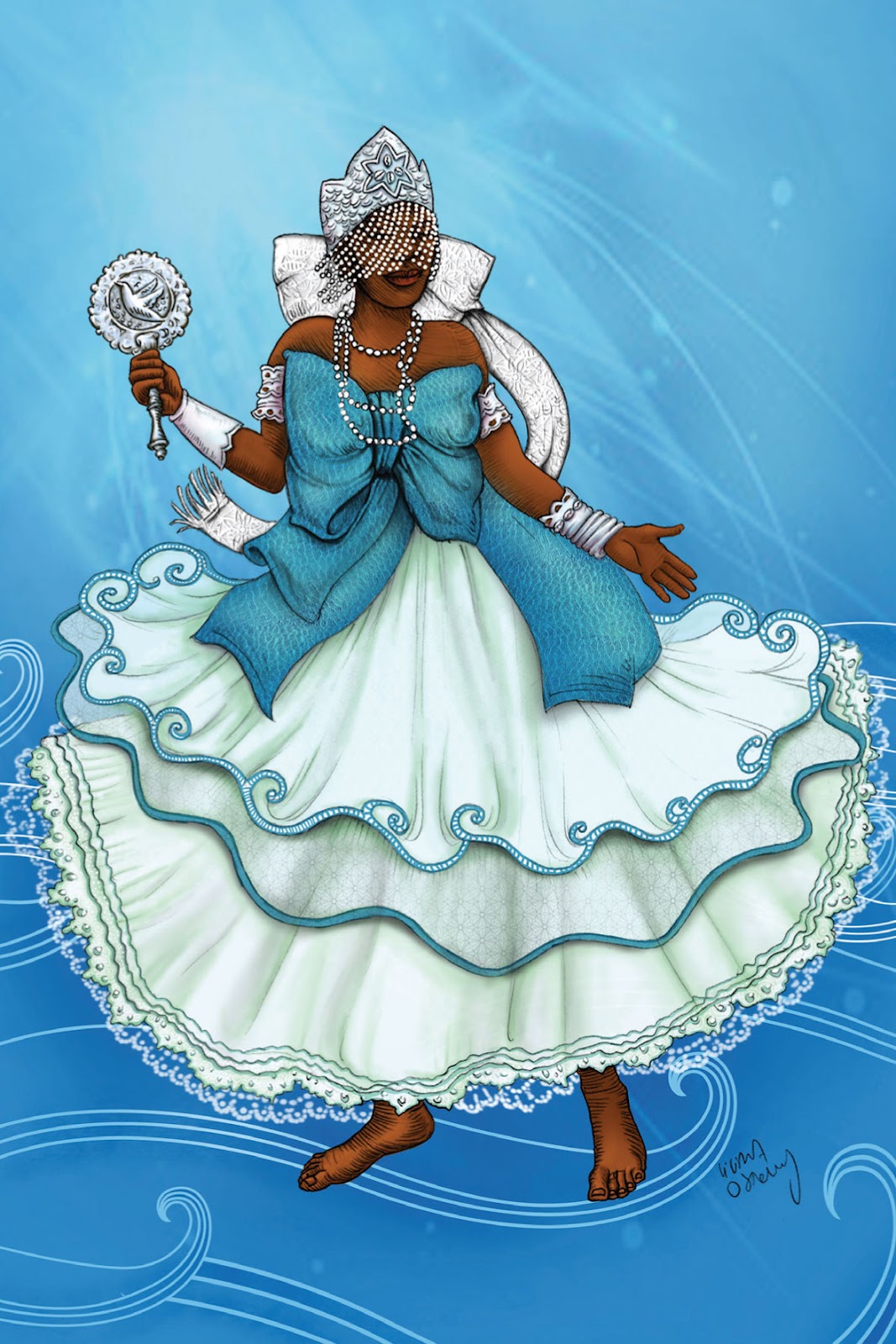 Liliana Ostrovsky: Ilustrações: Postais de Orixás