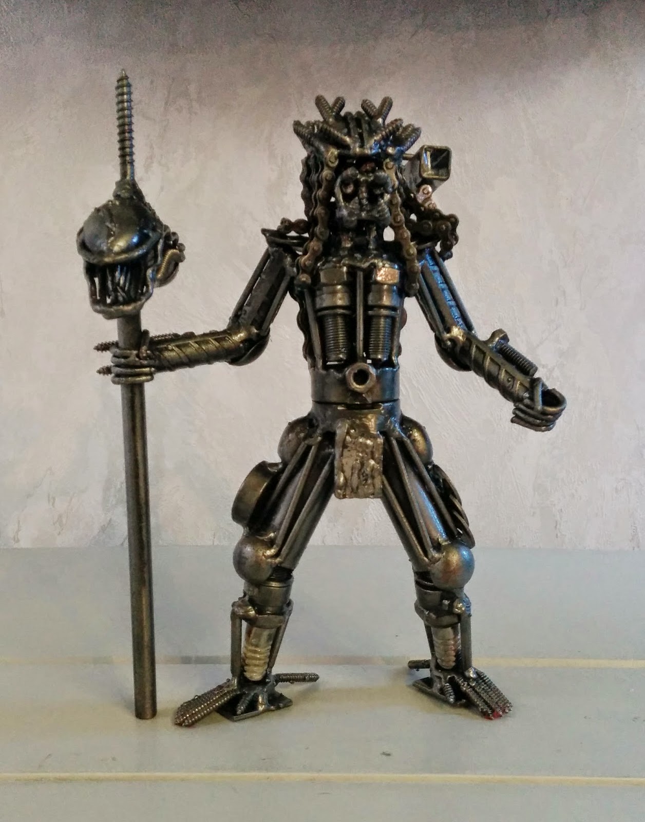 Metallkunst & Design: Predator Filmfigur Klein