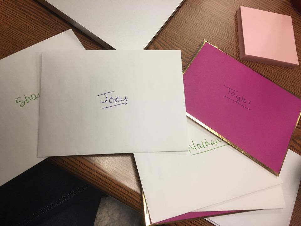 My Journey: Student Appreciation Cards