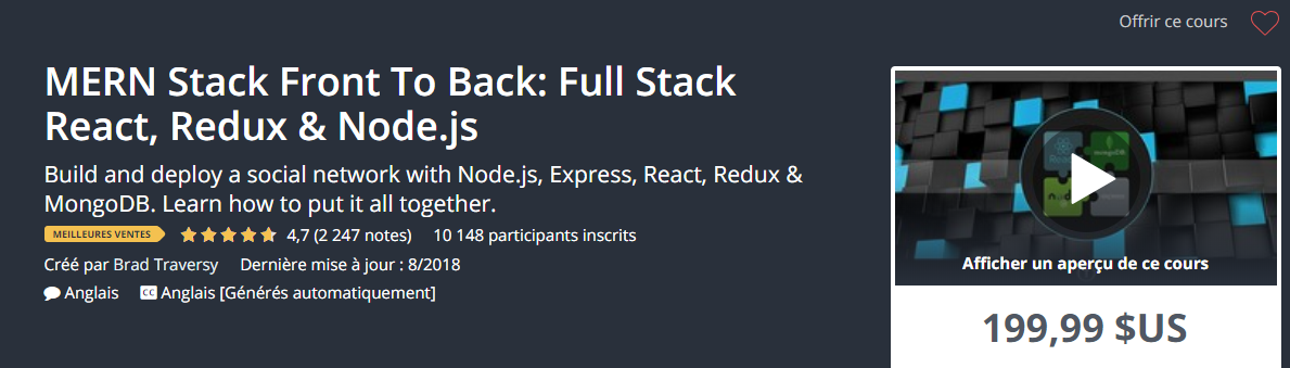 Chia Sẻ Khóa Học MERN Stack Front To Back: Full Stack React, Redux ...