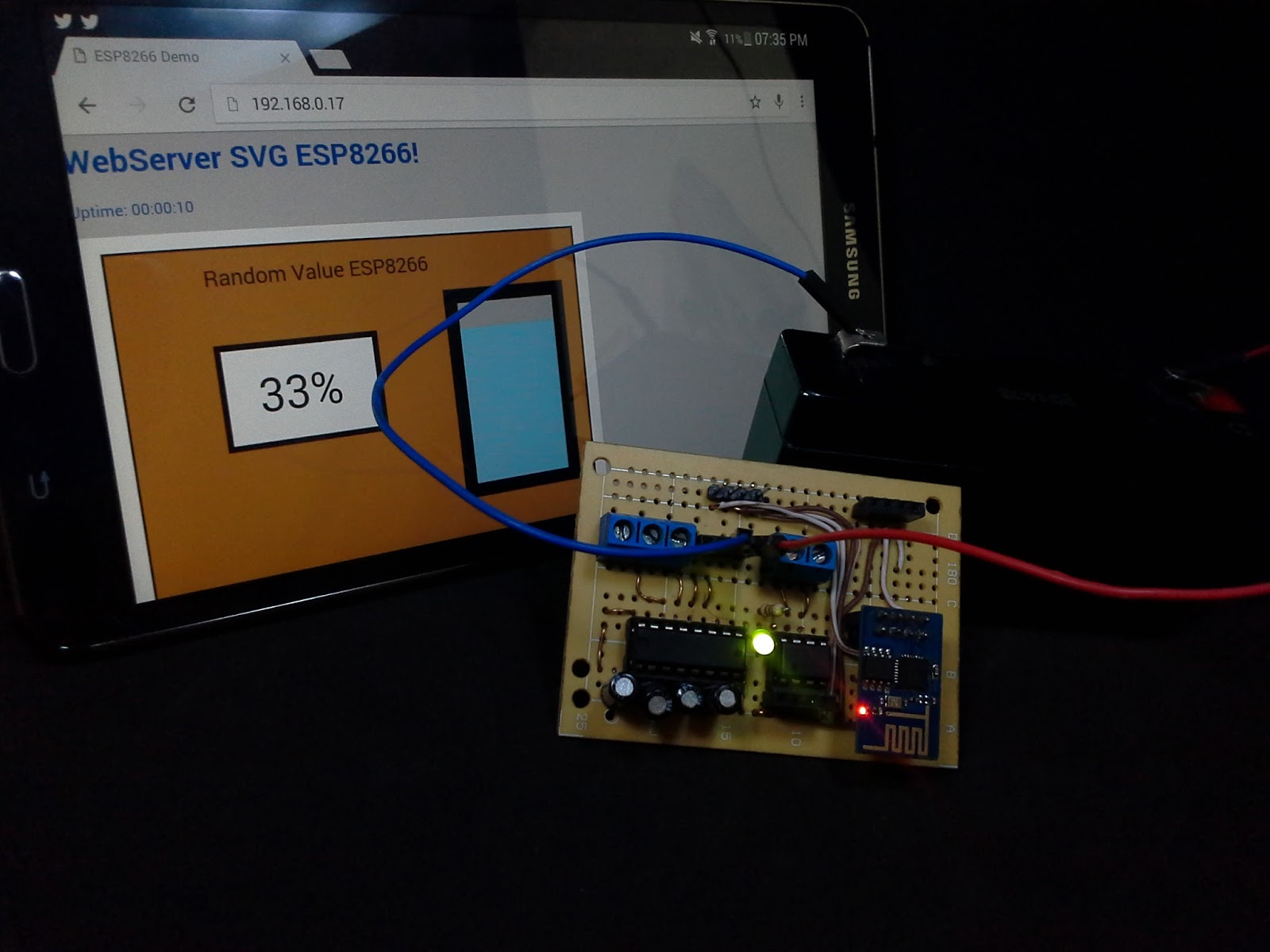 Web Server Scada SVG ESP8266 Random value with 6V Battery – PDAControl Web Server Scada SVG ESP8266 Random value with 6V Battery – PDAControl