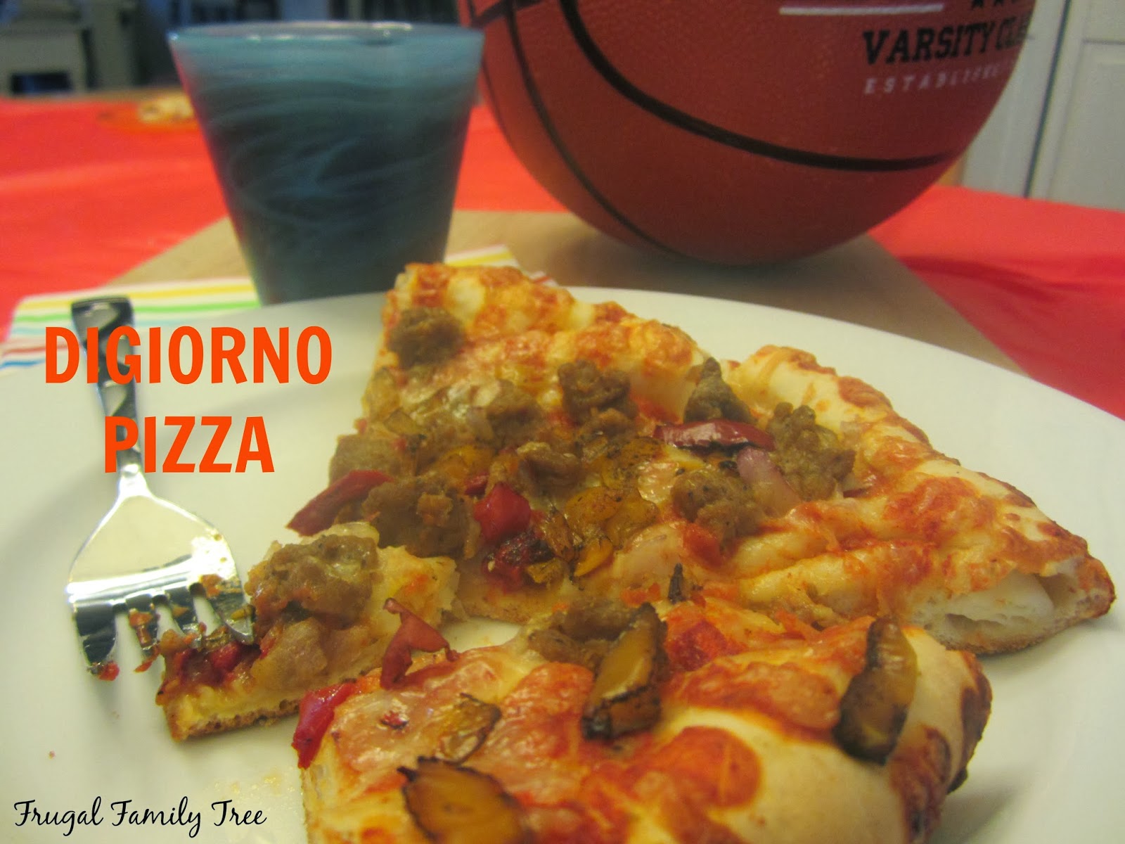 Slam Dunk Dinner With DIGIORNO Stuffed Crust Pizza | Frugal Family Tree