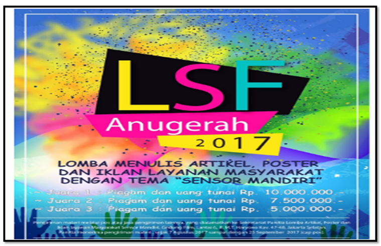 Lomba menulis artikel dan pembuatan poster tahun 2017 - OSIS SMA