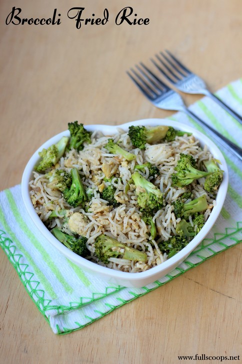 Broccoli Fried Rice | Broccoli Egg Fried Rice ~ Full Scoops - A food ...