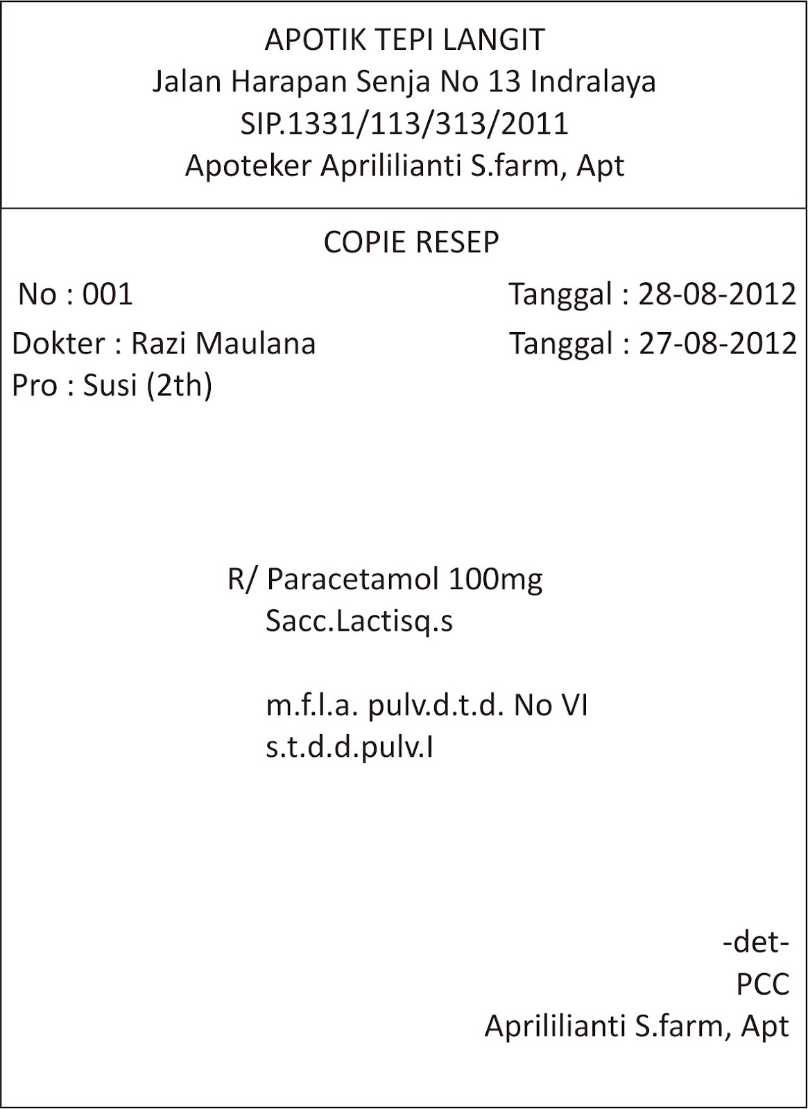 Going the extra miles: Kopi Resep