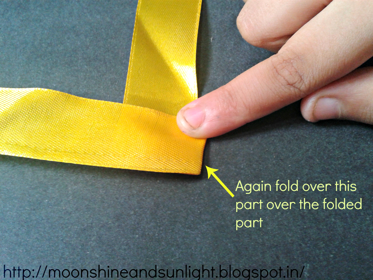 How to make a Folded Ribbon Rose | Moonshine and Sunlight