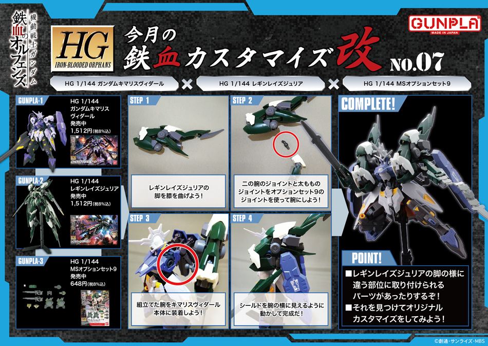 Gundam Iron-Blooded Orphans Kitbash Ideas by Bandai Hobby