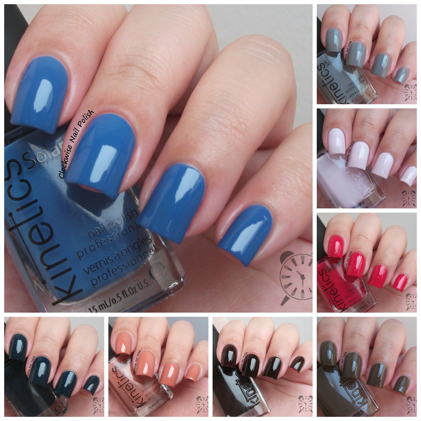 The Clockwise Nail Polish: Kinetics Nordic Blue Collection Review ...