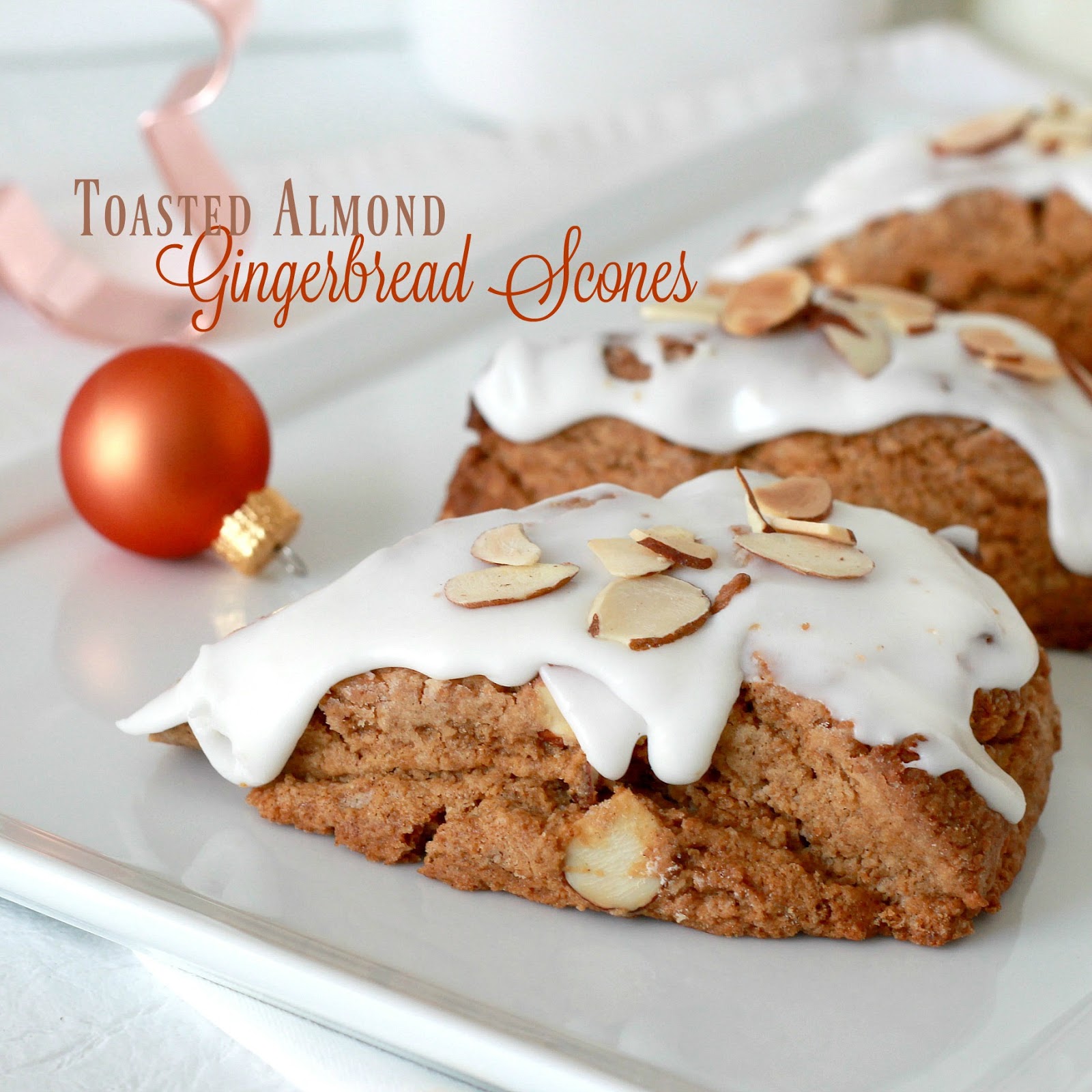 Toasted Almond Gingerbread Scones - Grateful Prayer | Thankful Heart