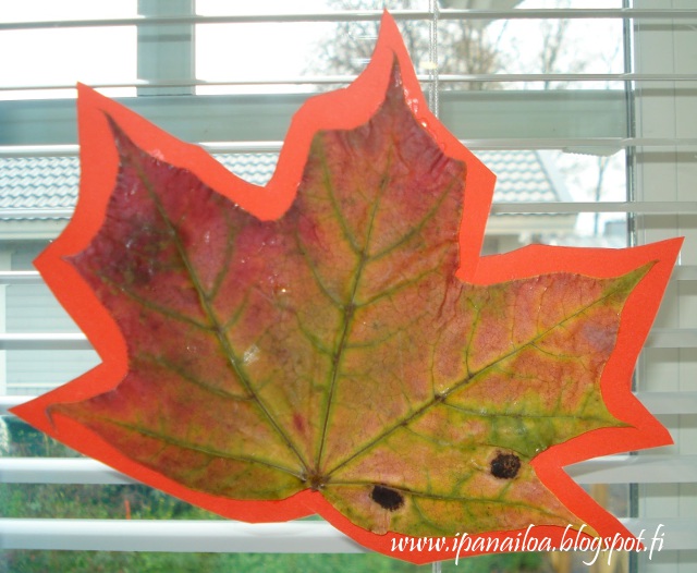 askartelua: Syksyn lehti