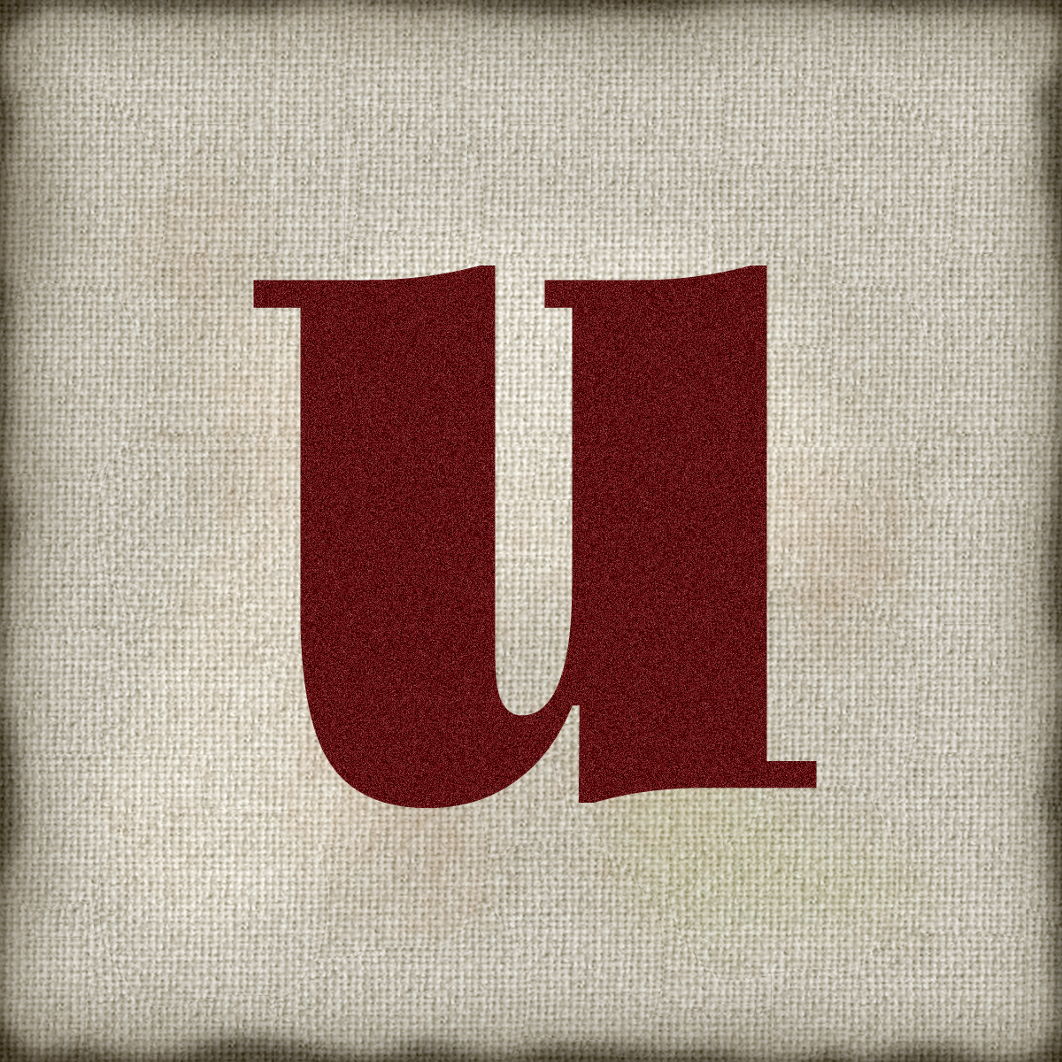 Red on Square Linen Digital Scrapbook Alphabet—Lowercase – Granny ...