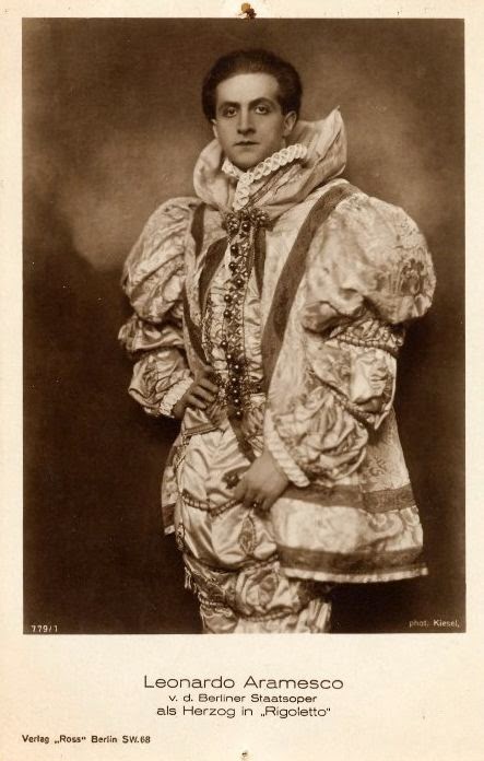 FORGOTTEN OPERA SINGERS : Leonardo Aramesco (Tenor) (Temesvár 1898 ...
