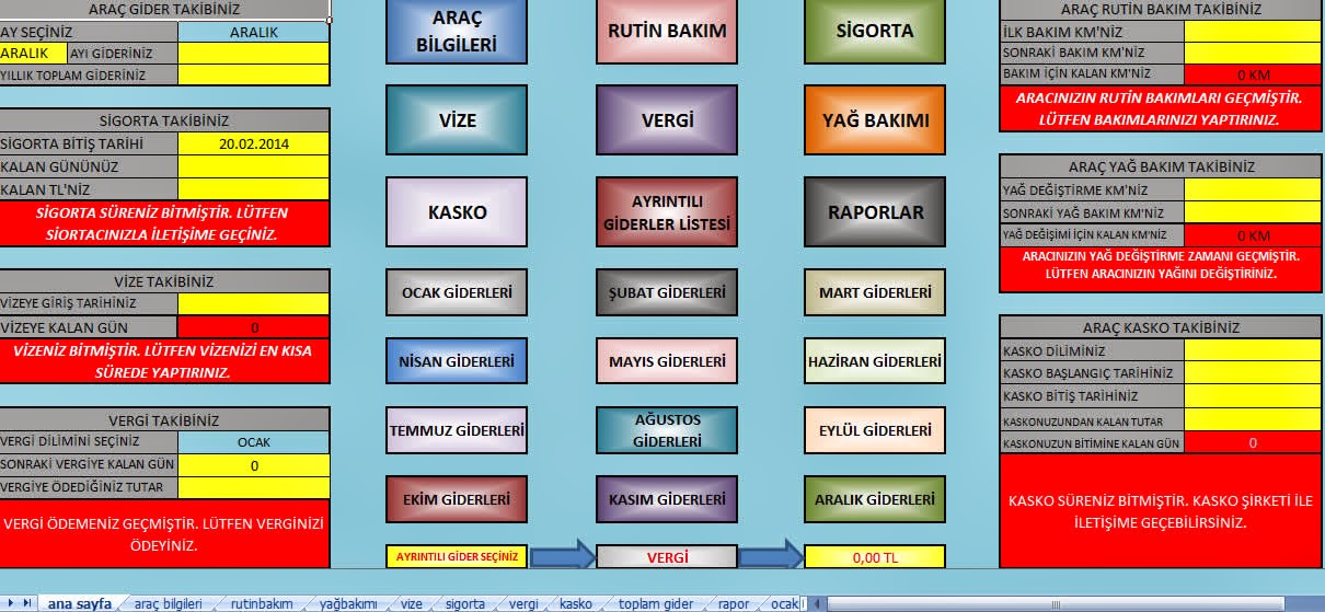 Arac Bakım Programı 1.0 Kullanma Kılavuzu - Yazılım-Mobil-Ticaret ...