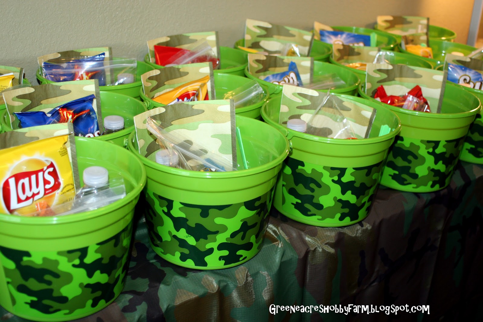 Greene Acres Hobby Farm: Army Camoflauge Birthday Party