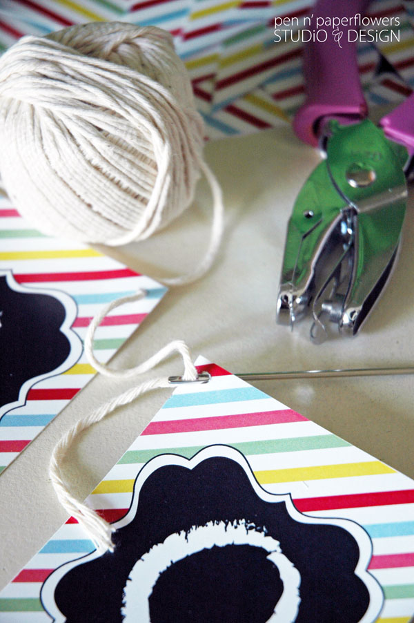 Pen + Paper Flowers: EMPOWER | How To String A Banner