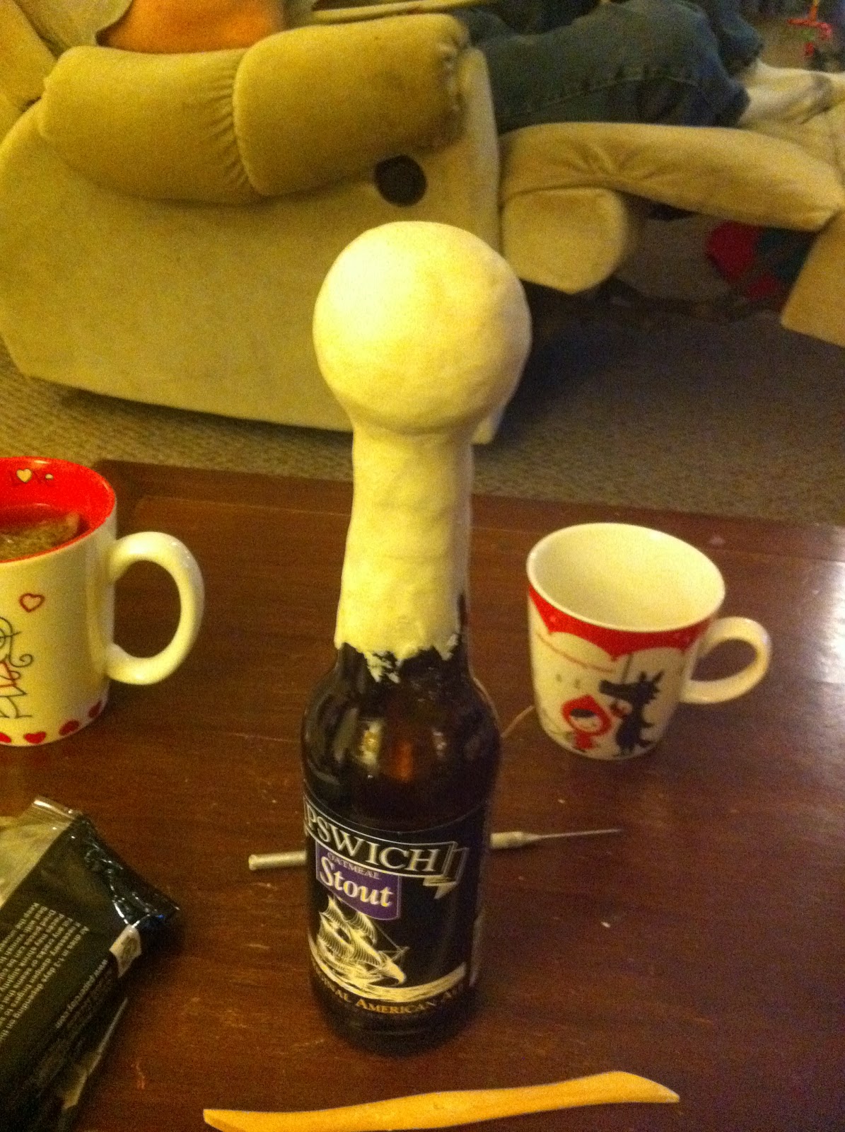 Creative Paperclay® air dry modeling material: Bottle Doll Tutorial