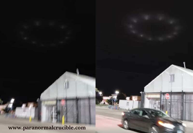 Alien Spaceship Hovers Over Parking Lot?
