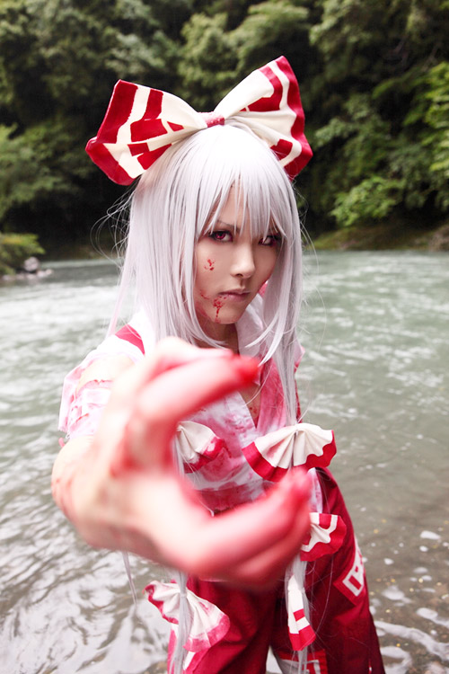 Final Fantasy Cosplay Costumes: Eye-catching Touhou Fujiwara no Mokou ...