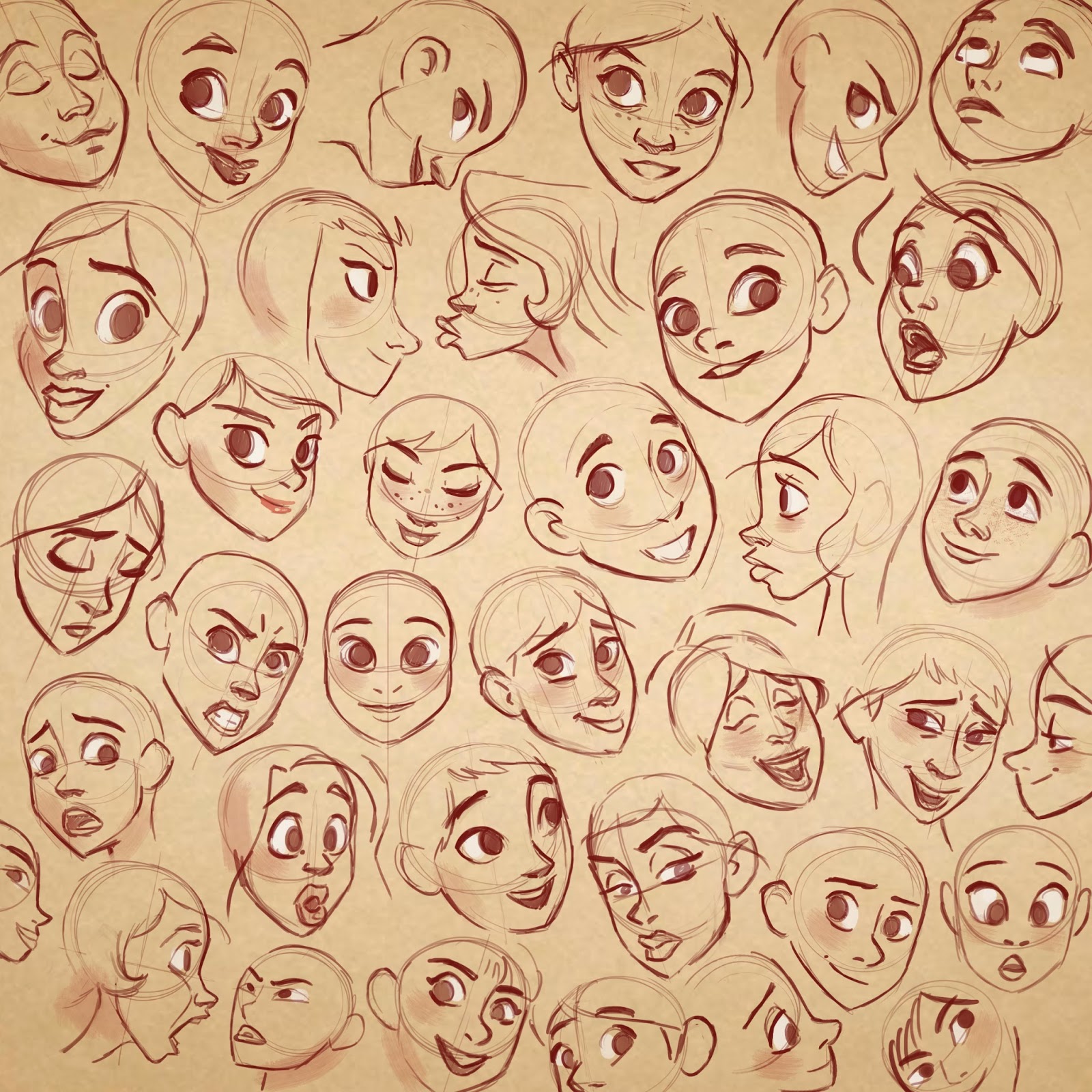 Learning drawing principles: poses