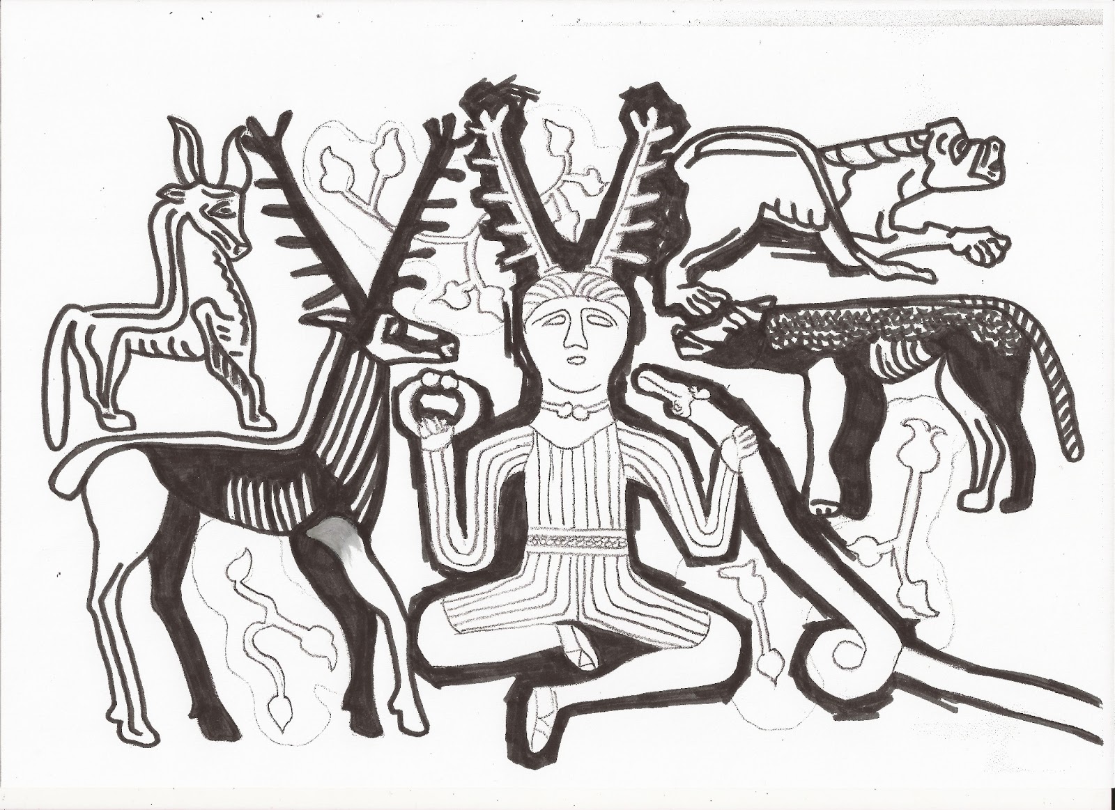 Imogen Smid's Final Illustration Exam Blog: Cernunnos