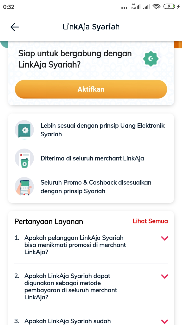 Cara Aktifkan LinkAja Syariah Dan Kembali Ke LinkAja Biasa - System Impian