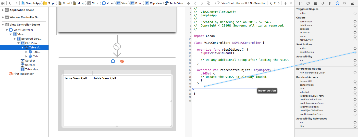NSTableView Cheatsheet - Seorenn SIGSEGV