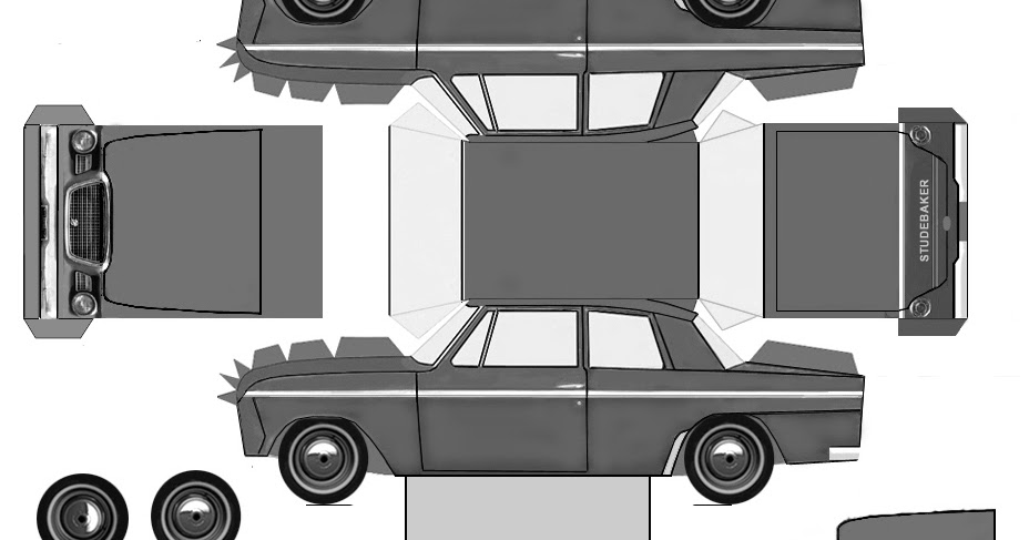 SP. Papel Modelismo: PaperCraft Studebaker Lark 1959
