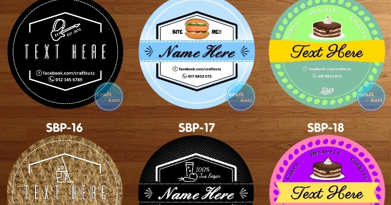 "NEW" Business and Product Sticker Design Template Added. ~ Craft Kutz