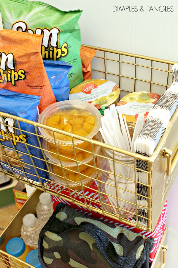 BACK TO SCHOOL ORGANIZATION - LUNCH BOX STATION | Dimples and Tangles