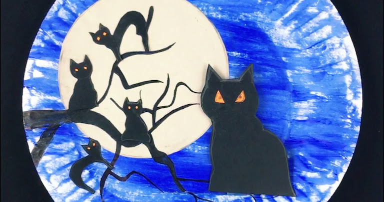 Halloween Black Cats Craft - The Joy of Sharing