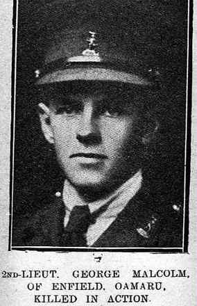 In Loving Memory: 41981 2nd Lieutenant George Malcolm, 24/9/1895-28/3/1918.