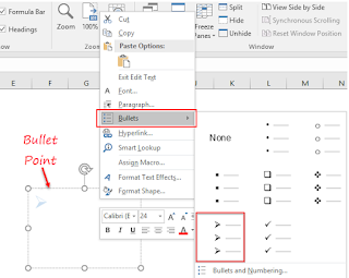 How to Insert Bullet Points In Excel