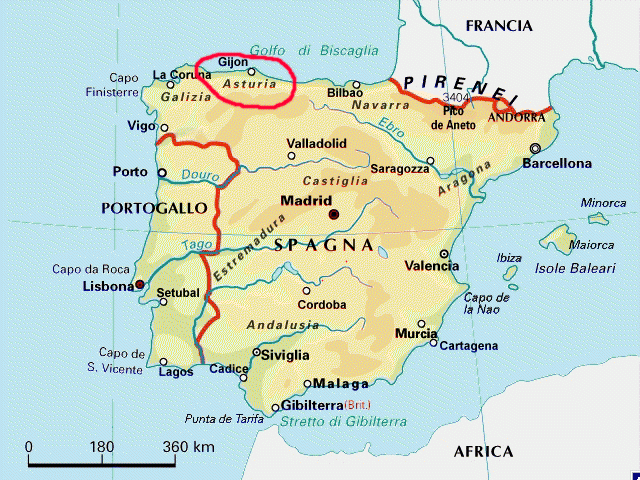 Cartina Spagna Con Confini | Cartina